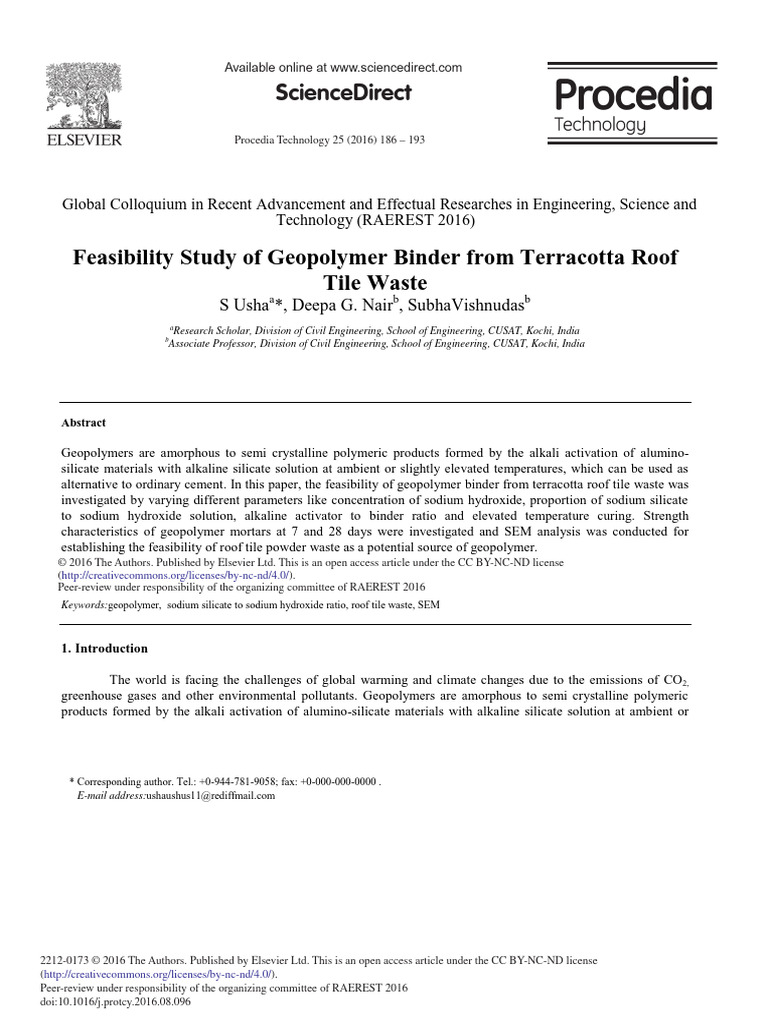 1 s2.0 S2212017316304431 Main | PDF | Concrete | Cement