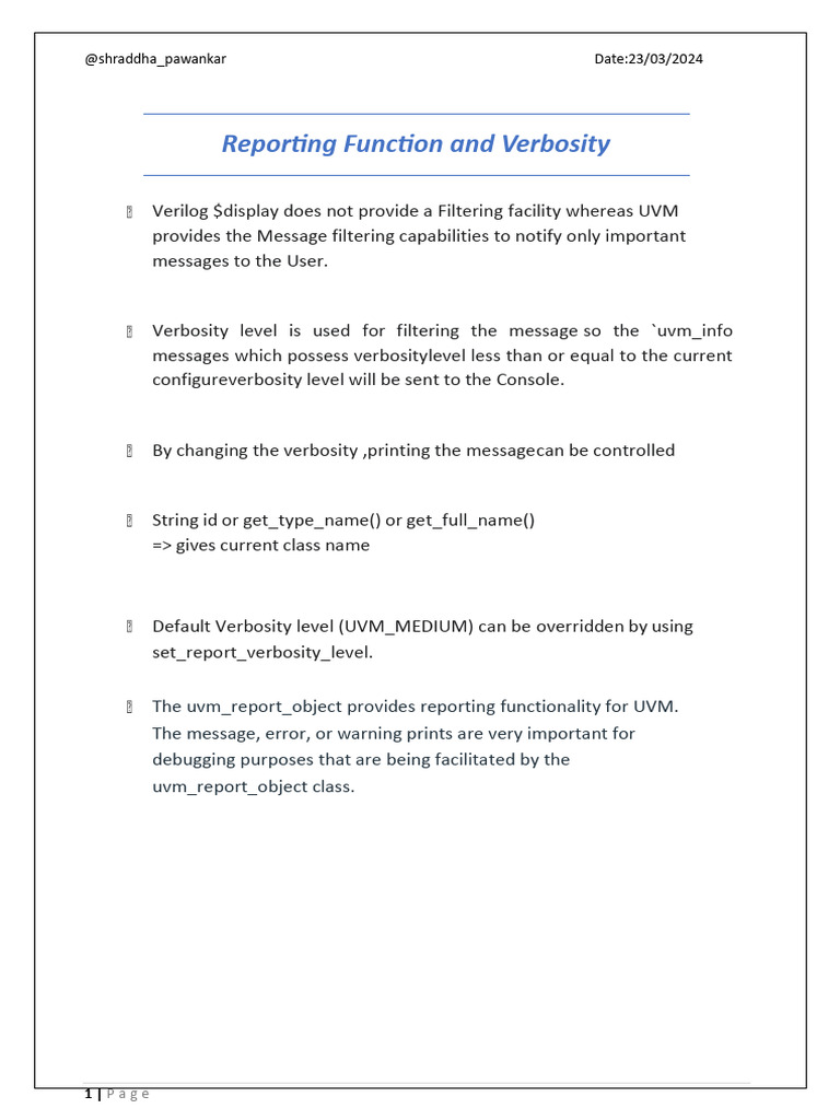Reporting Function and Verbosity | PDF | Kernel (Operating System) | Computer Architecture