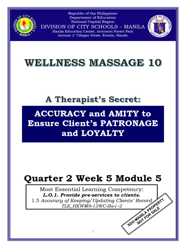 Client Record Keeping in Massage Therapy | PDF | Massage | Information