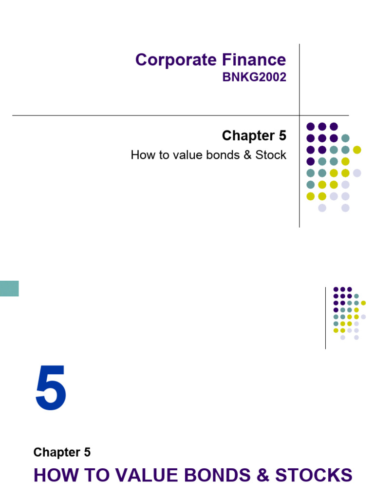 Valuing Bonds and Stocks Explained | PDF | Bonds (Finance) | Present Value