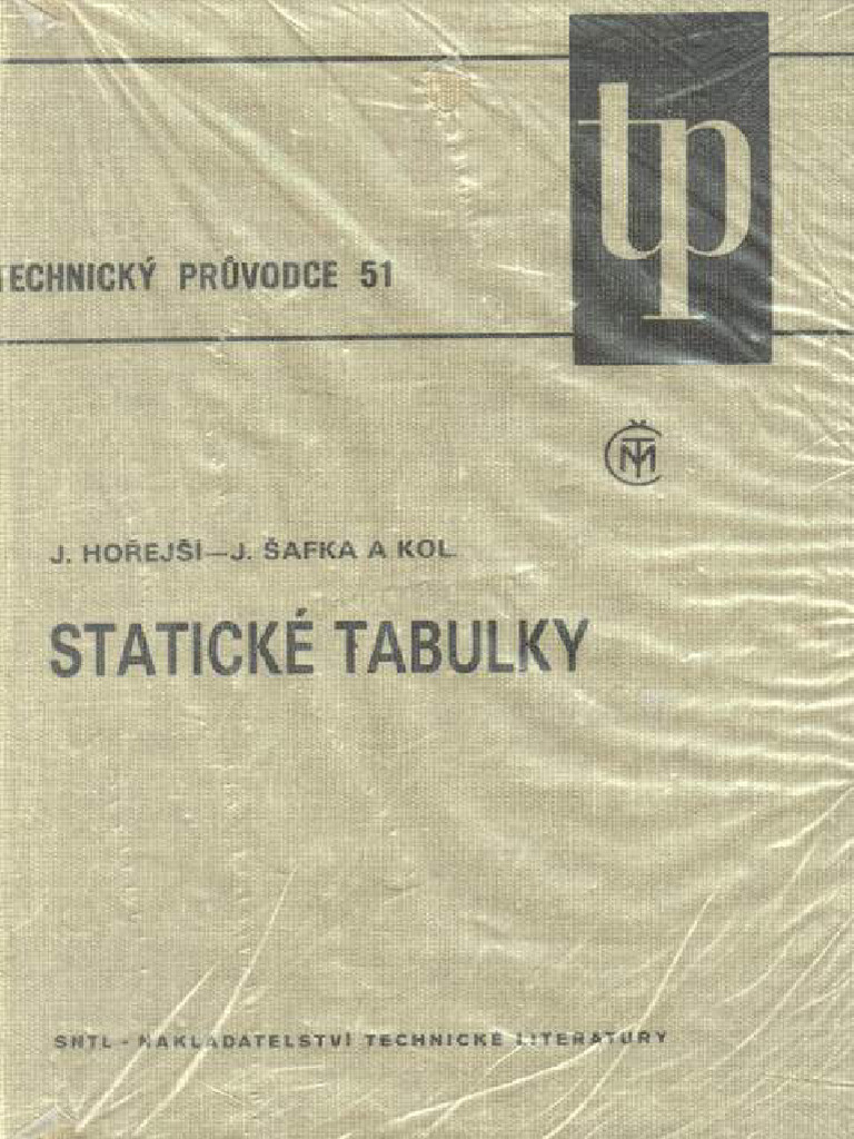 Staticke Tabulky - SNTL 87 | PDF