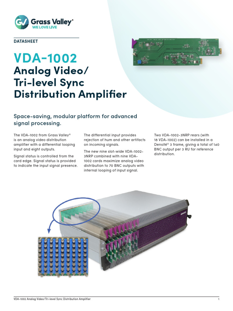Vda 1002 - Ds Pub 3 0421a en | PDF | Amplifier | Video