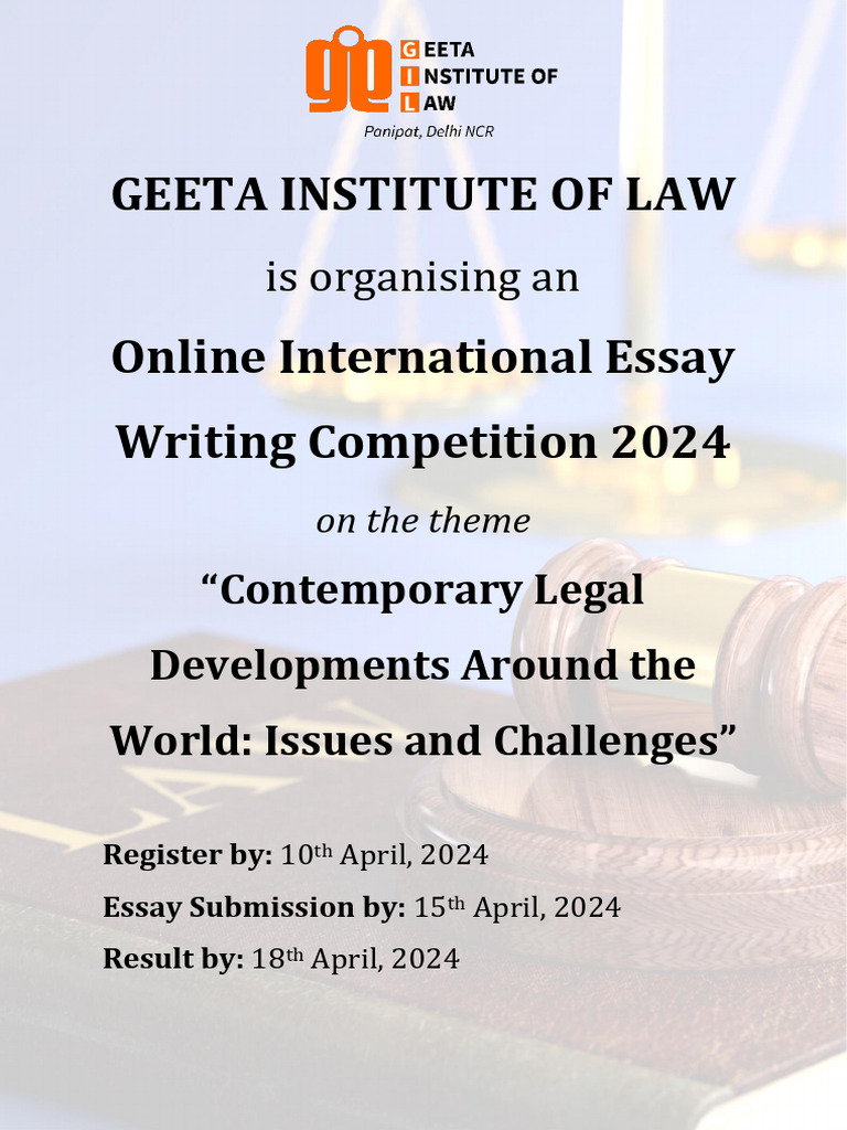International Essay Competition 2024 | PDF | Justice | Crime & Violence