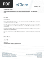 NDC Certificate Format for Employees | PDF | Business