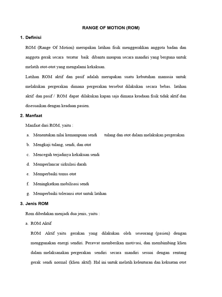 Sop Rom Aktif Dan Pasif | PDF