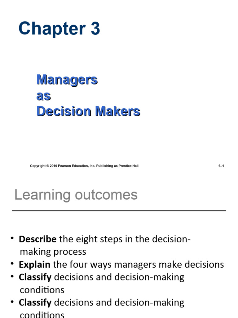 CH 3 Decision Making | PDF | Decision Making | Cognitive Science