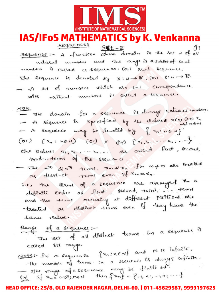 Set 2 Sequences | PDF