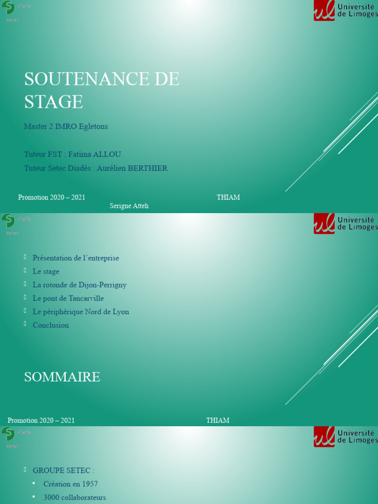 Soutenance de Stage | Télécharger gratuitement PDF | Pont | Ingénierie civile