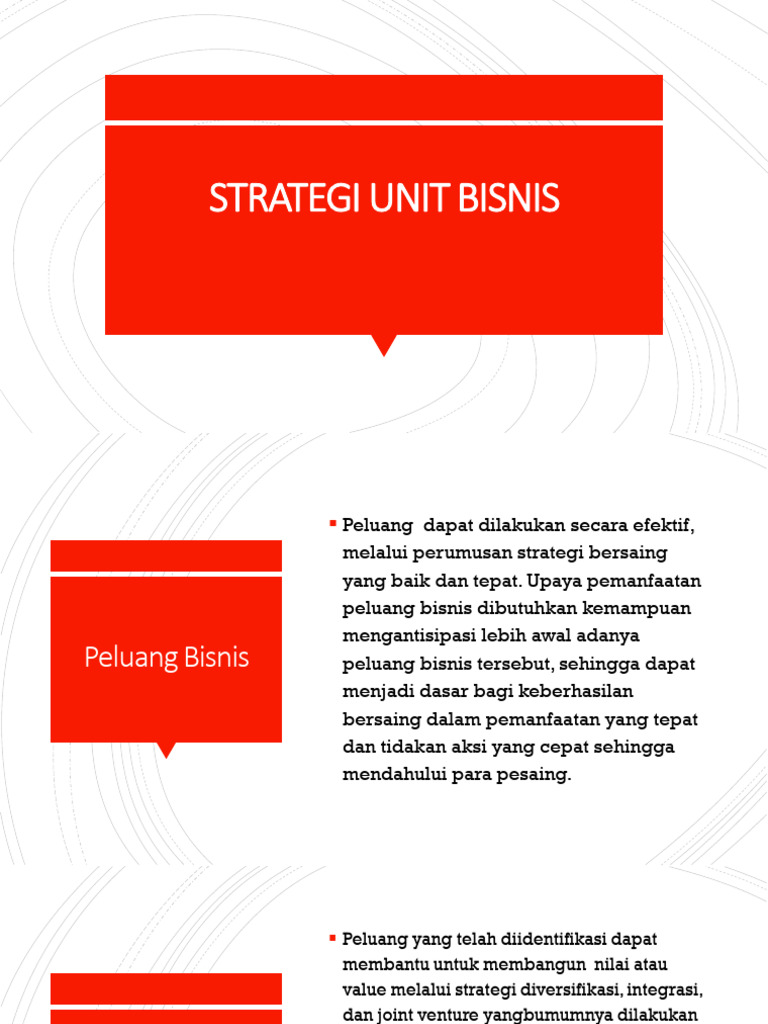 Strategi Unit Bisnis | PDF | Karier & Perkembangan | Bisnis