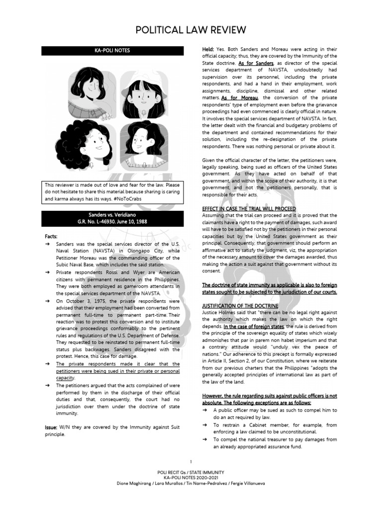 State Immunity | PDF | Sovereign Immunity | Lawsuit