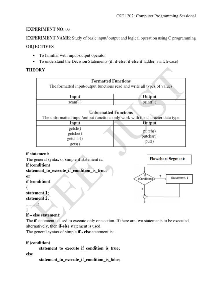 Lab Report On Cse C Loop Operations Pdf Control Flow Computing 0306
