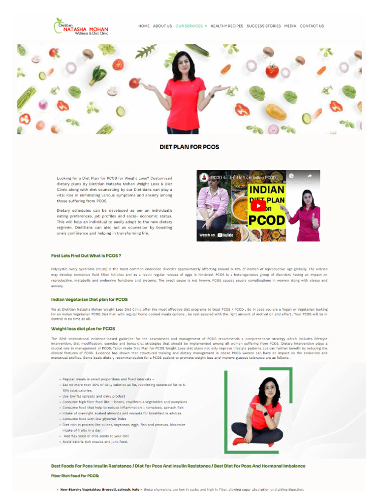 Diet Plan For Pcos Pcod | PDF