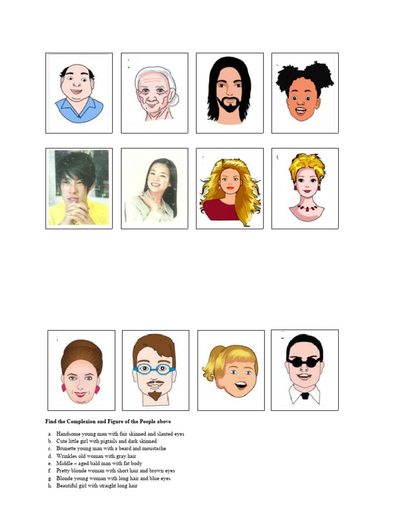 Descriptions of Diverse People’s Features | PDF
