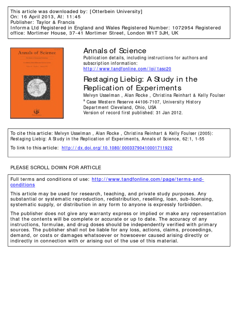 Usselman 2005 | PDF | Chemistry | Chemical Substances