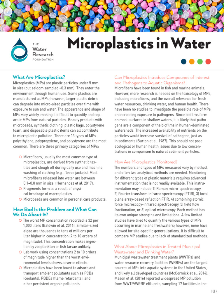 Microplastics Factsheet | PDF | Pollution | Materials