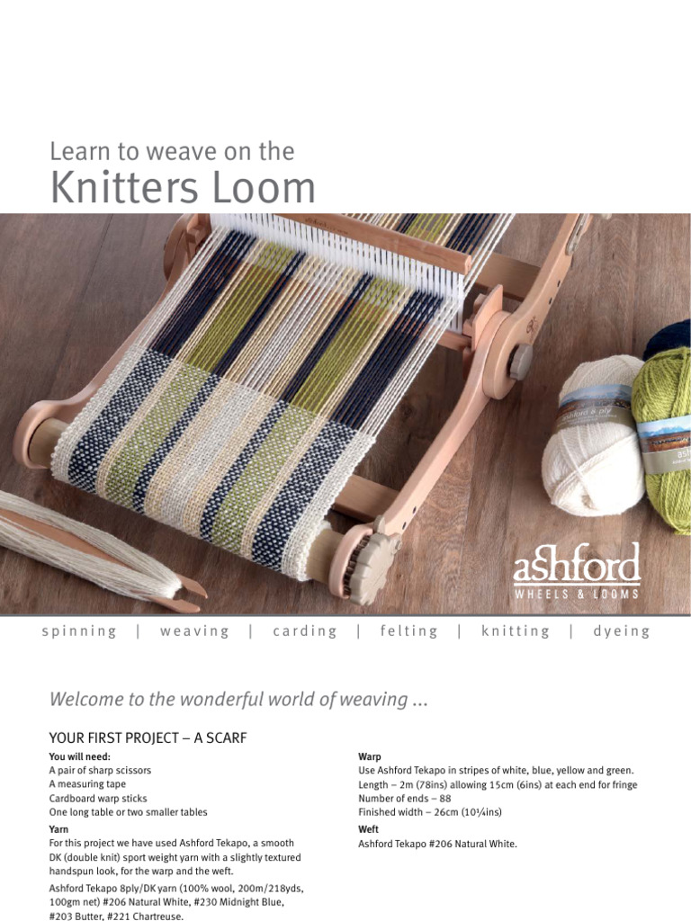 Learn To Weave On The Knitters Loom | PDF | Loom | Weaving