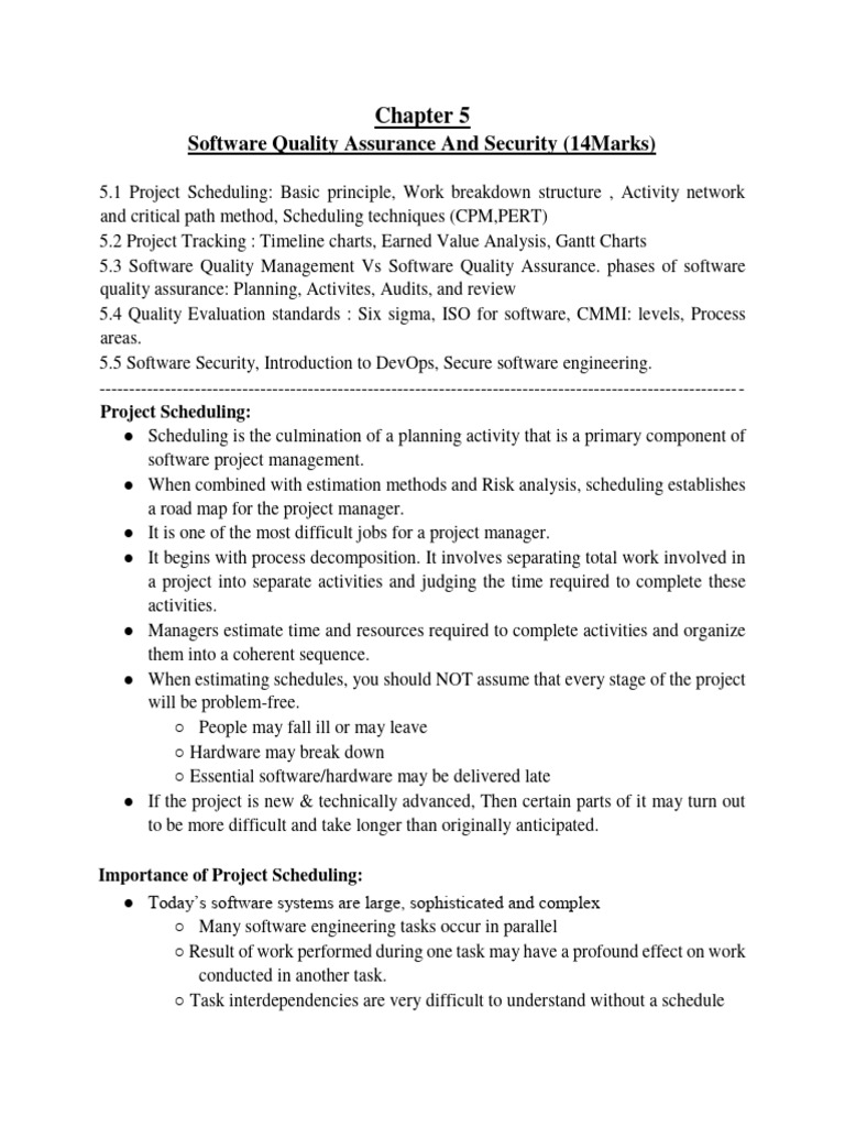 Chapter 5 Notes | PDF | Six Sigma | Quality Assurance