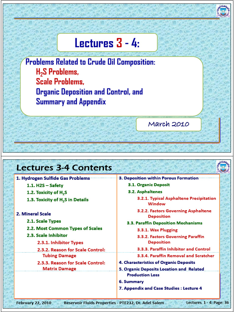 Lectures 1- 4_Reservoir Fluid Properties | PDF | Materials | Physical ...