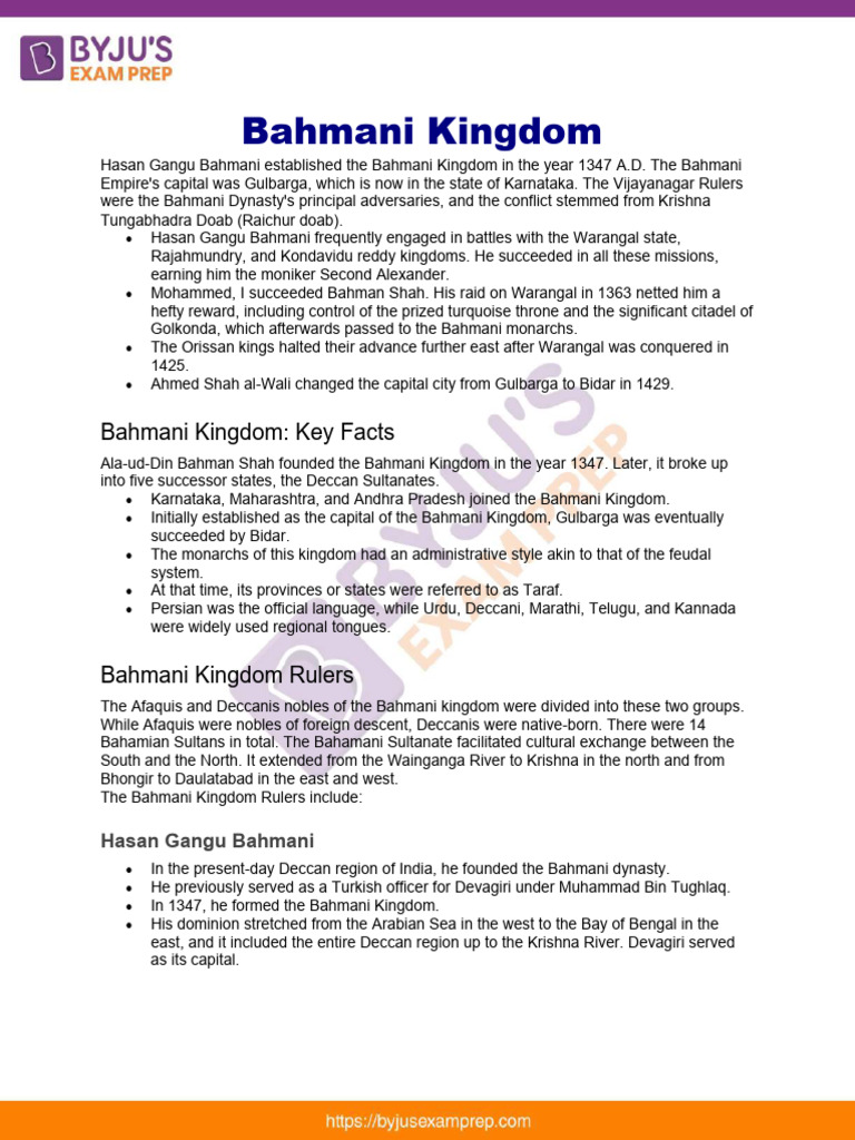 bahmani_kingdom_upsc_notes_12 | PDF