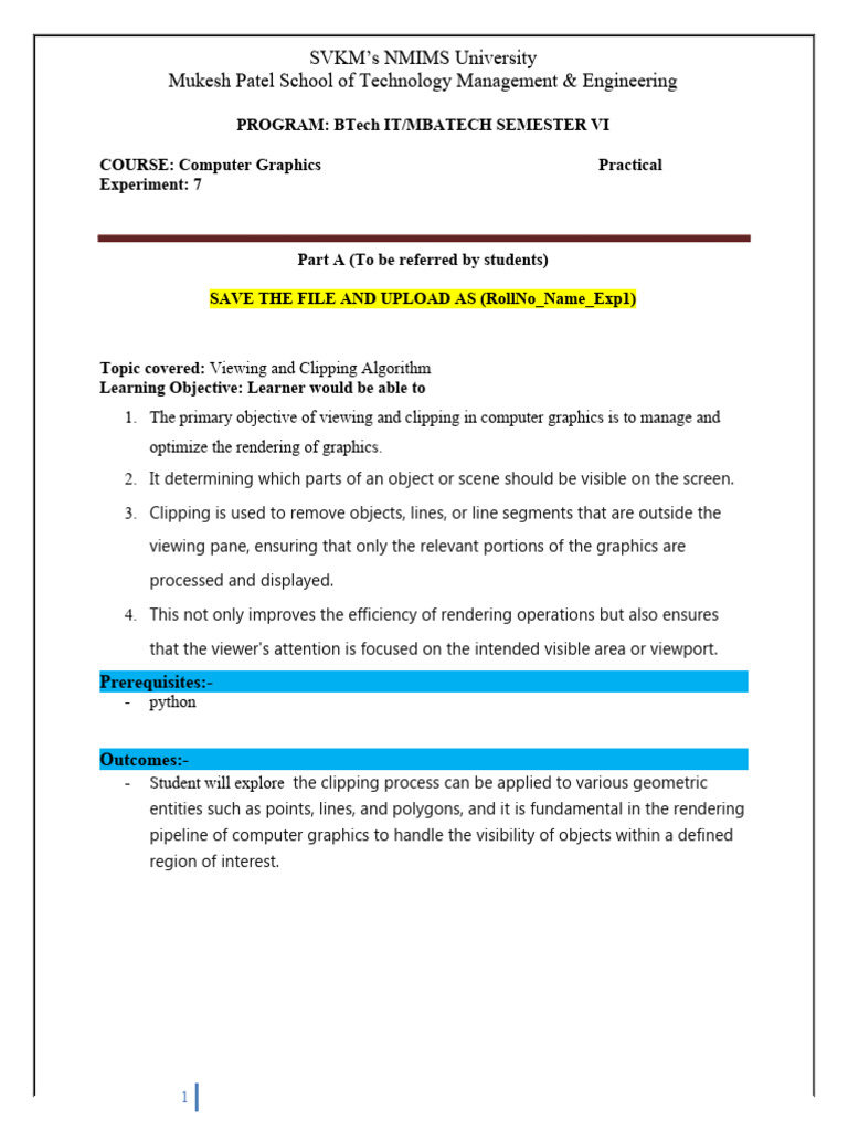 I017 CG Lab7 | PDF | Computer Graphics | Rendering (Computer Graphics)