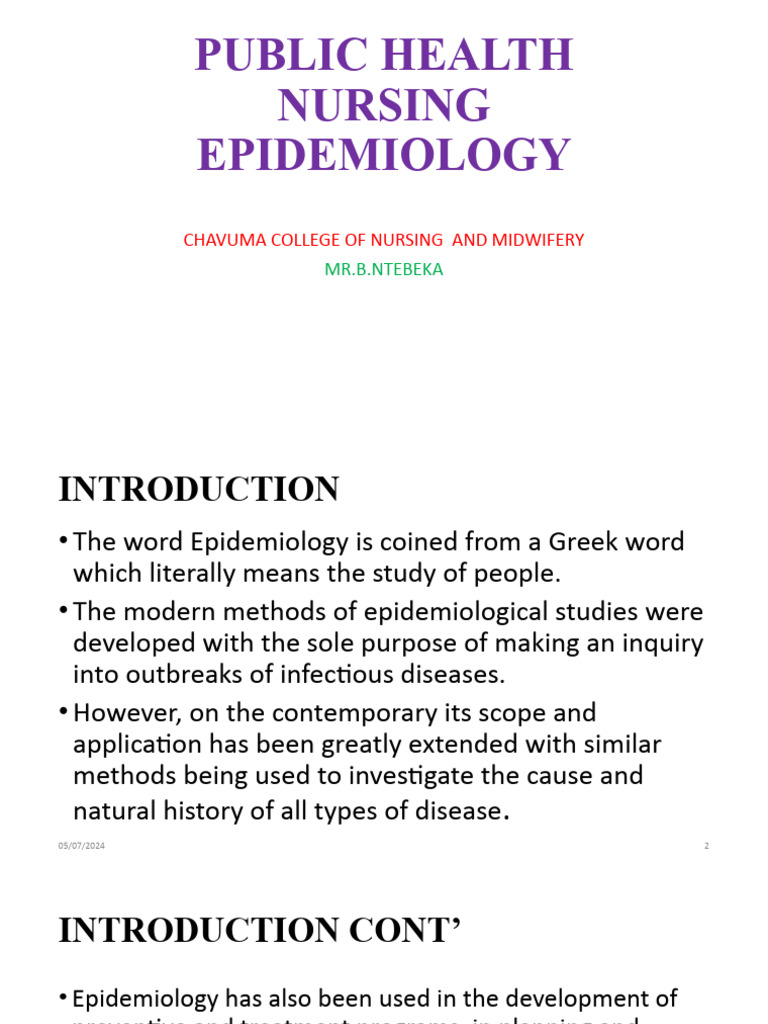 4 Epidemiology | PDF | Epidemiology | Cohort Study