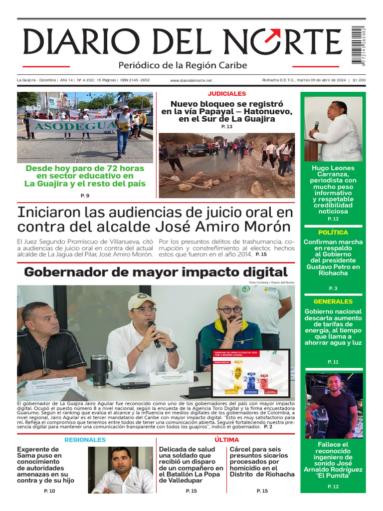 Diario Del Norte 09 de Abril de 2024 | PDF | Colombia