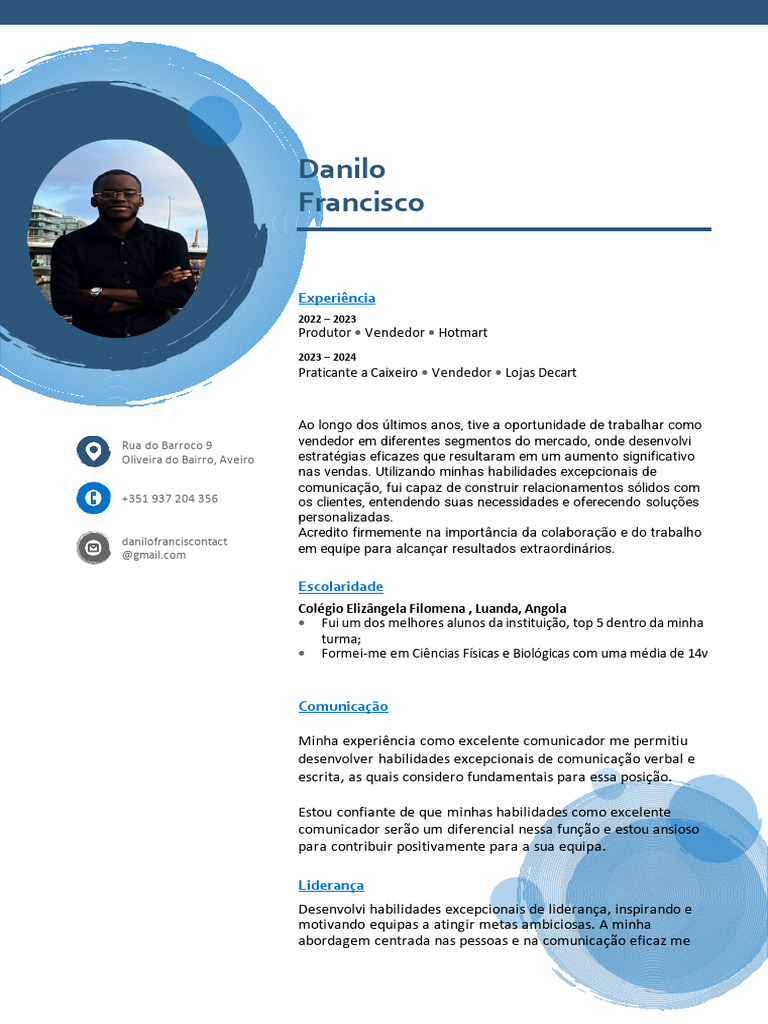 Danilo Francisco CV | PDF | Carreira e Crescimento | Autoajuda