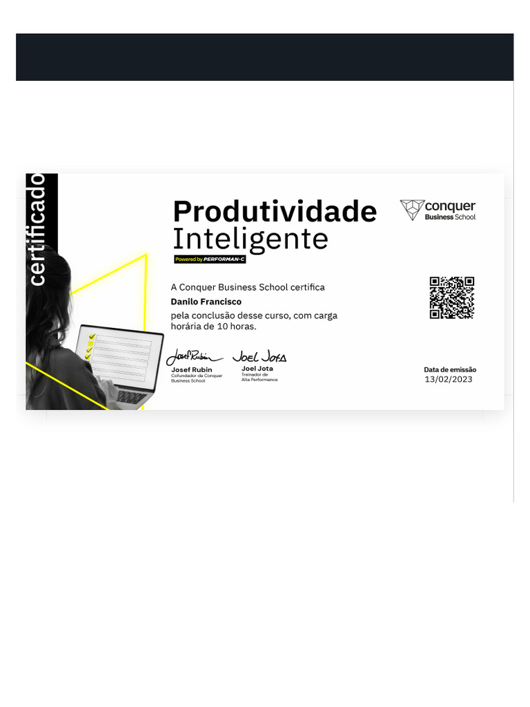 Certificado Conquer | PDF