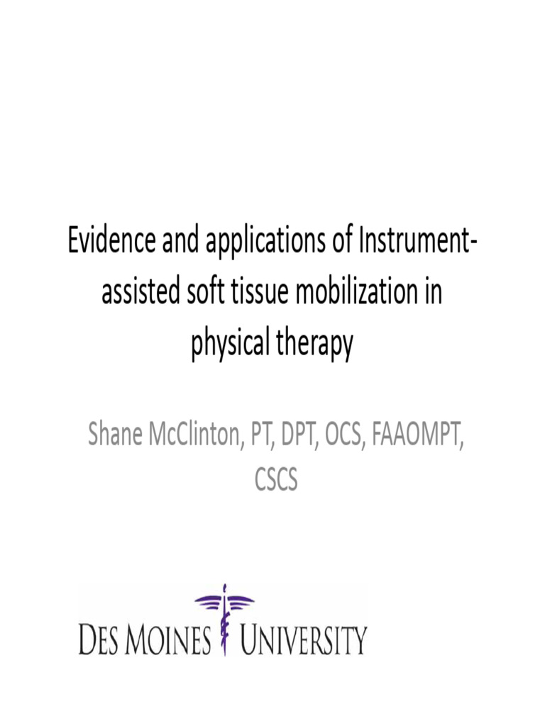 IASTM IPTA SWdistrict FullSlide | PDF | Scar | Healing