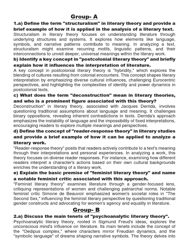 Key Literary Theories Explained | PDF | Intersectionality | Ecocriticism