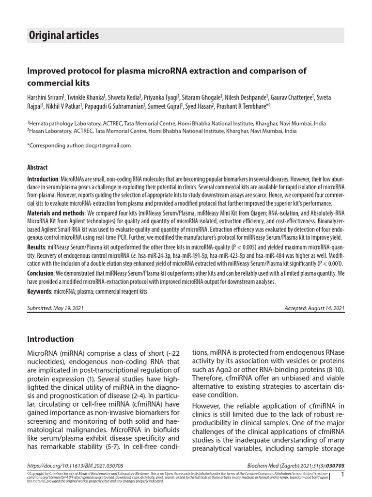 BM 31 3 030705 | PDF | Micro Rna | Biotechnology