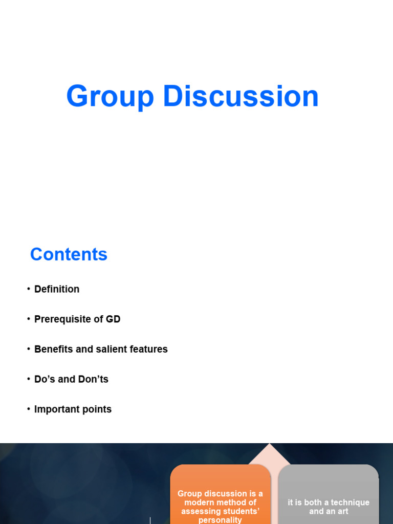 Group Discussion | PDF | Thought | Knowledge