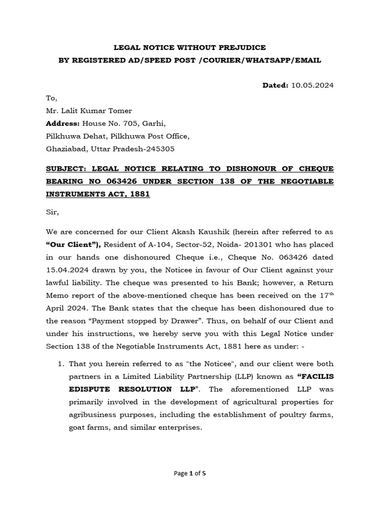 10 Lac | PDF | Cheque | Limited Liability Partnership