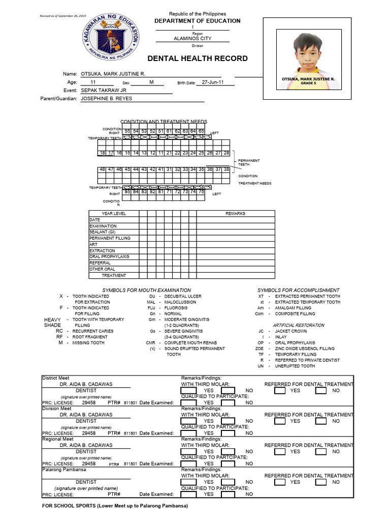 2020 Dental Certificate | Download Free PDF | Human Tooth | Dentist