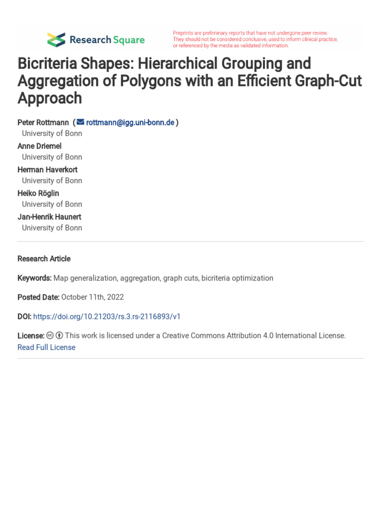 Bicriteria Shapes Hierarchical Grouping and Aggreg | PDF | Cluster ...