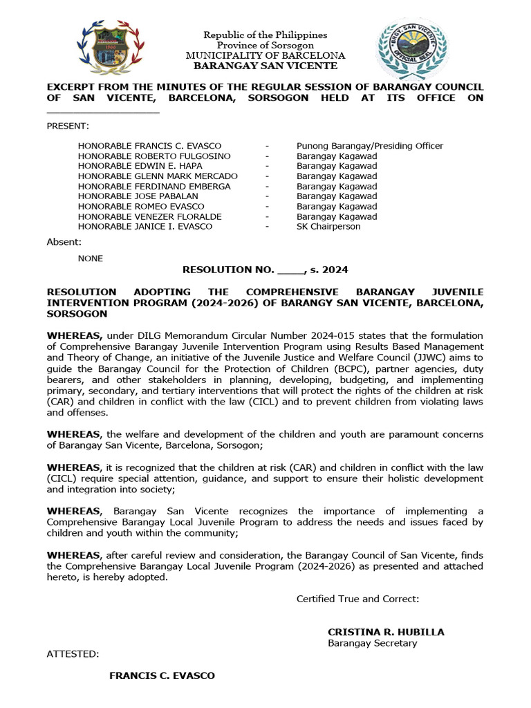 Adapting Cbjip San Vicente | PDF