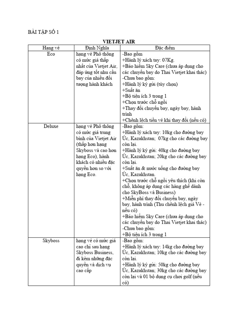 Chính Sách Hàng Không | PDF