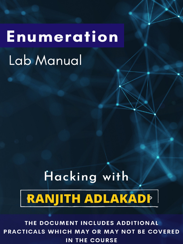 4 Enumeration - LabManual | PDF | Domain Name System | Password