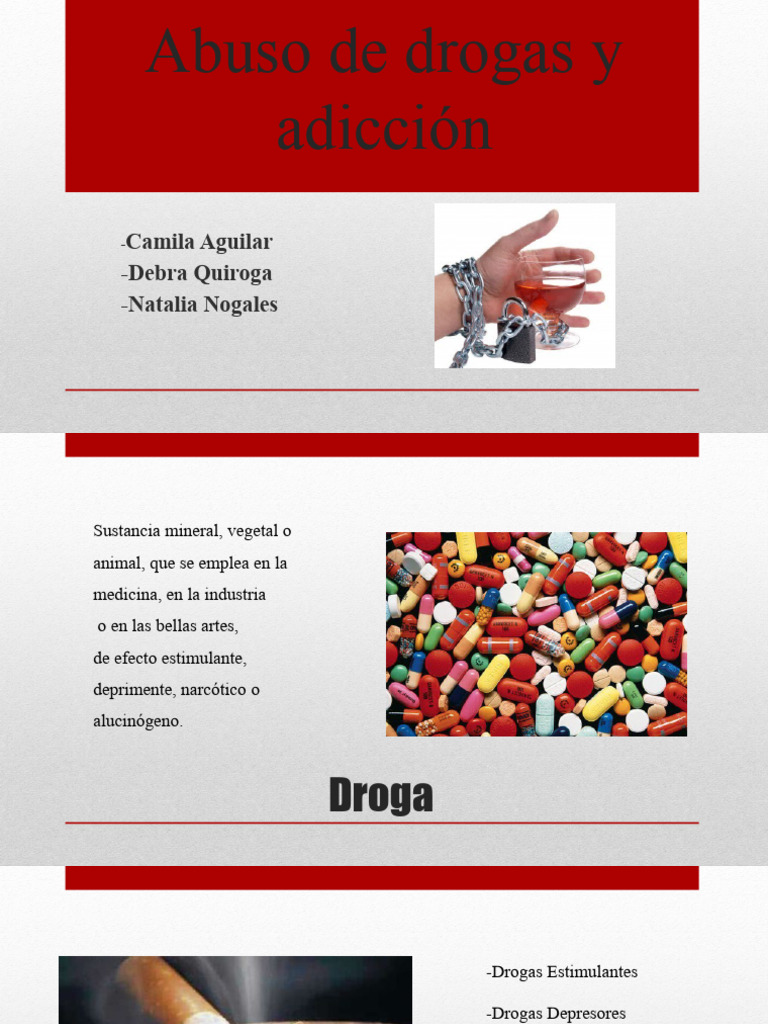 Abuso de Drogas y Adicción | PDF | Drogas | La dependencia de sustancias