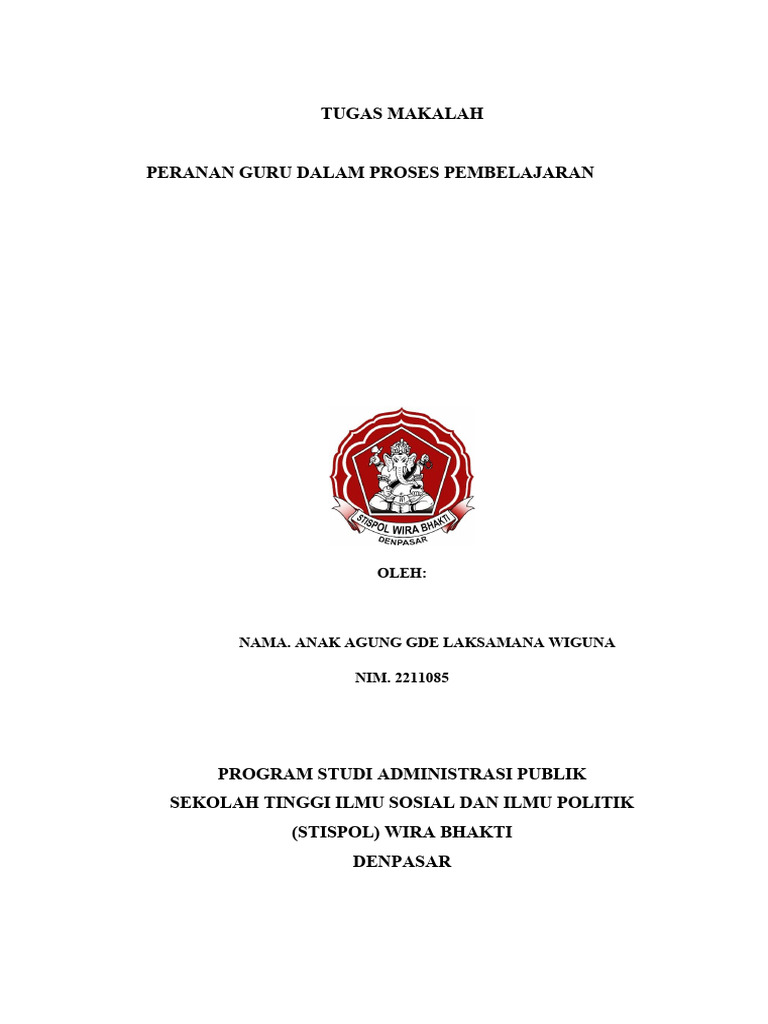 Contoh Tugas Makalah | PDF