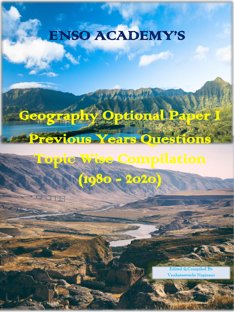 Geography Optional Paper I Pyq Topic Wise Compilation | PDF | Plate ...