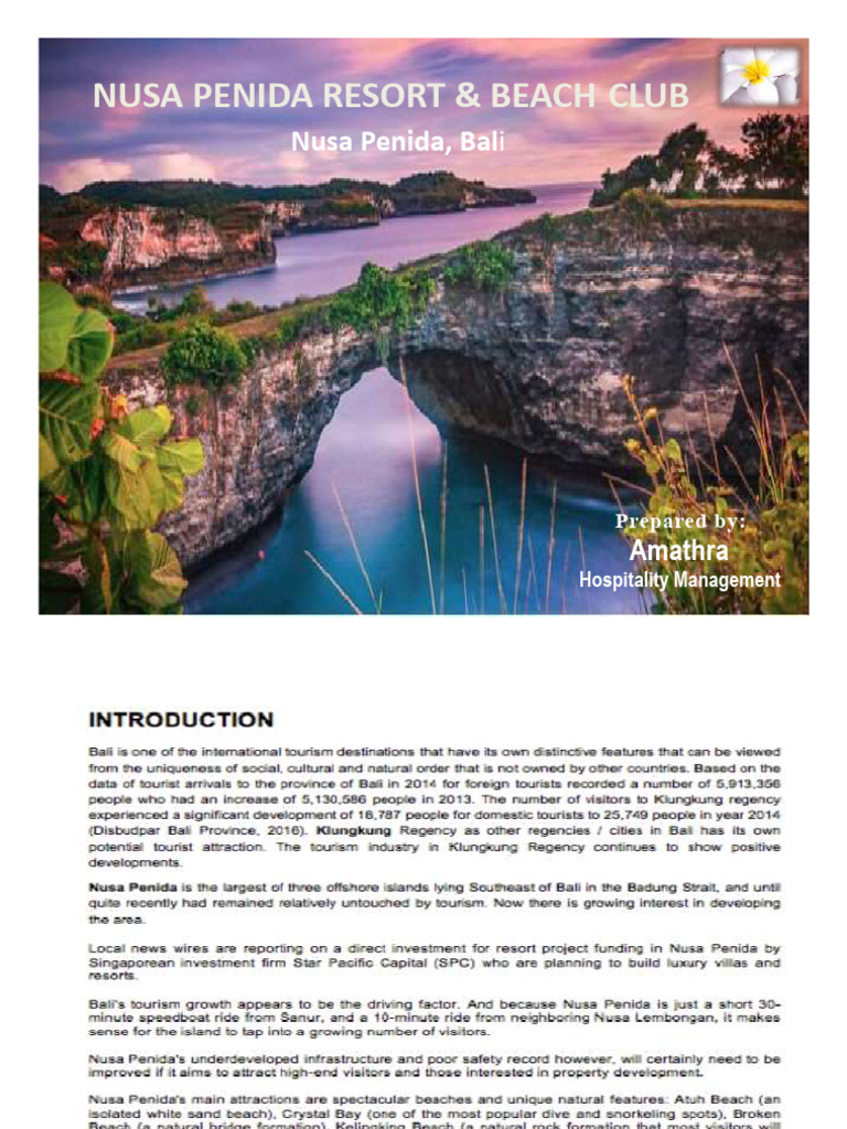 Proposal Nusa Penida Resort | PDF | Bali | Resort