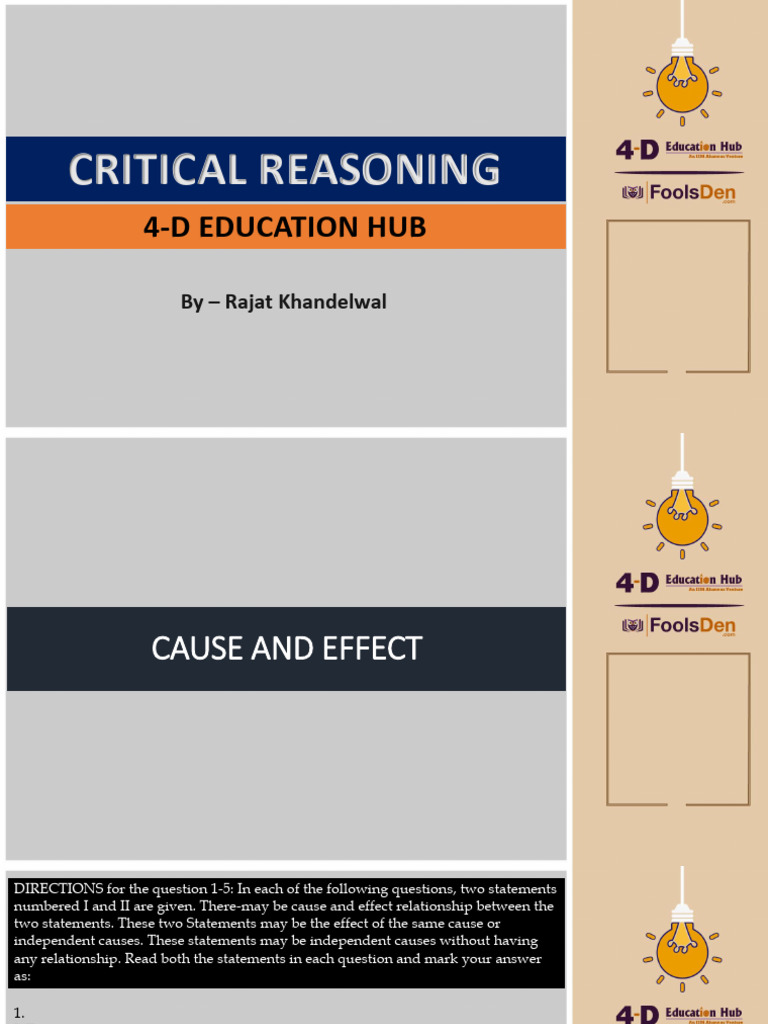 Critical Reasoning 2 | PDF | Argument | Pest (Organism)