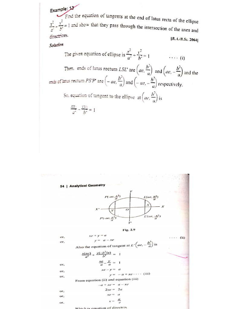 2D-Ellipse Ex.2.2 | PDF