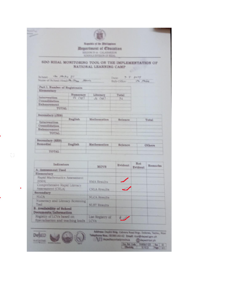 Monitoring Preparation Pdf