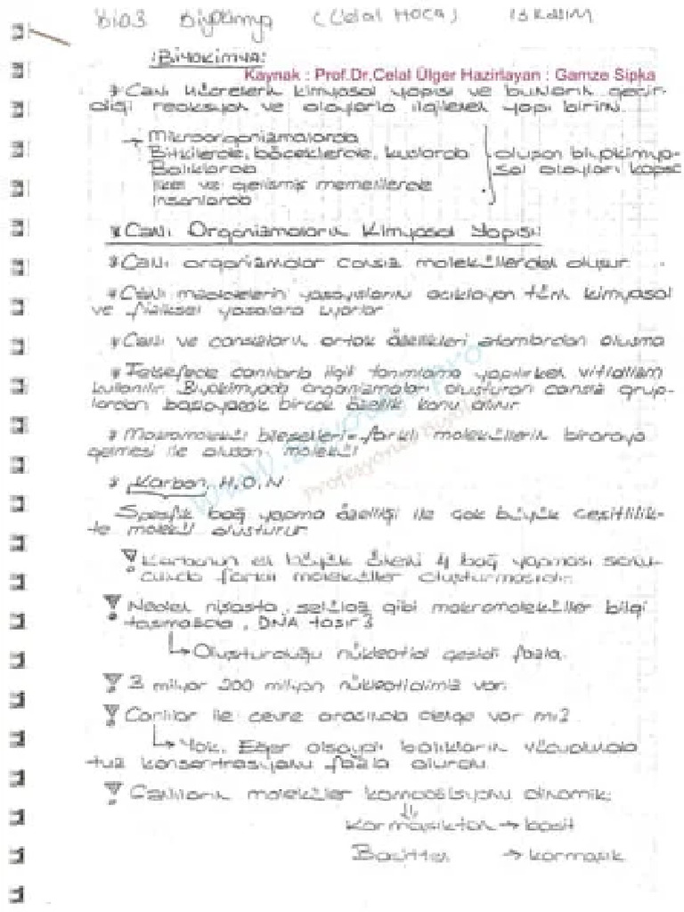 Biyokimya-1-ders-notlari-1-320 | PDF