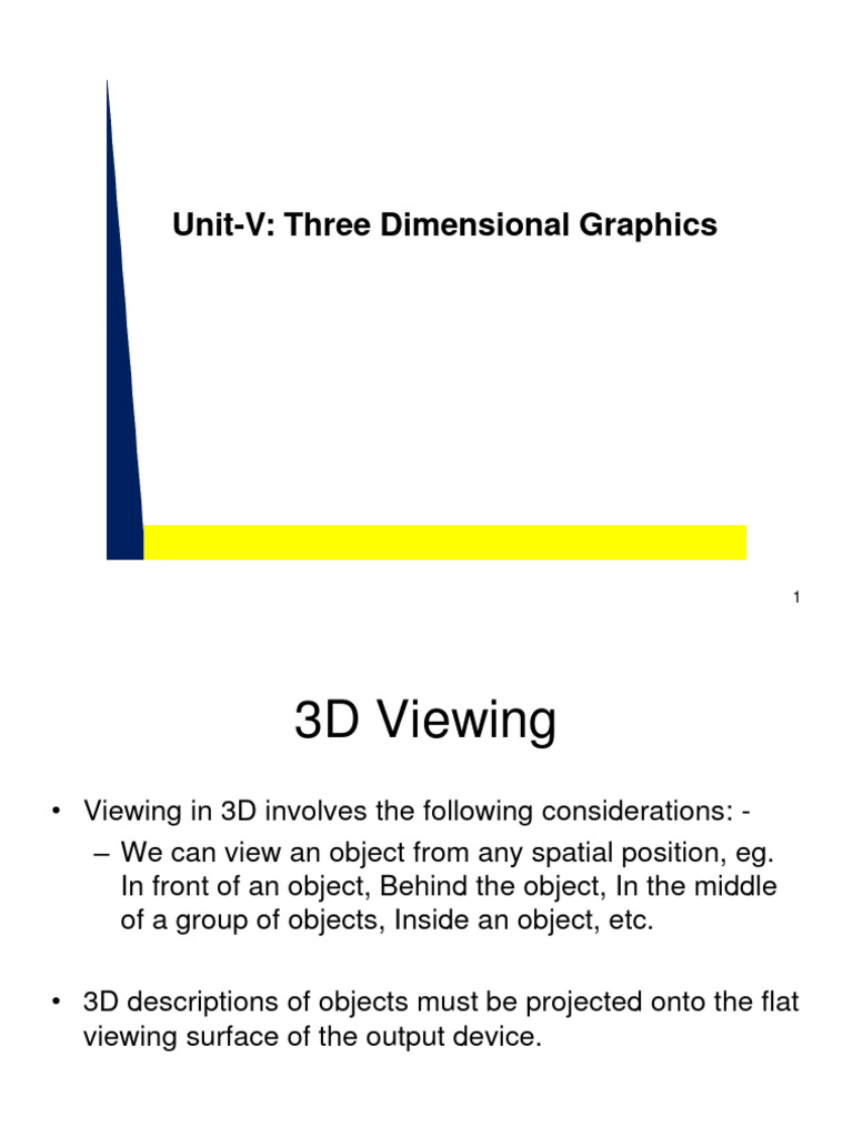 Unit 4 Projections | PDF | Imaging | Optics