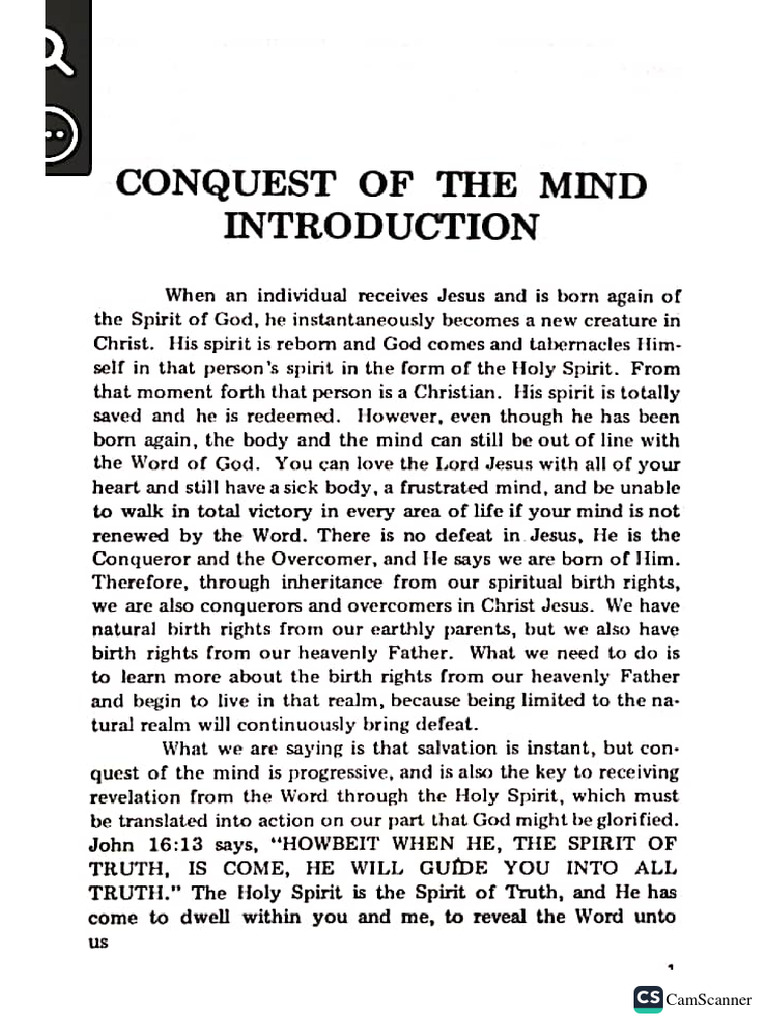 Conquest of The Mind - Elbert Willis | PDF