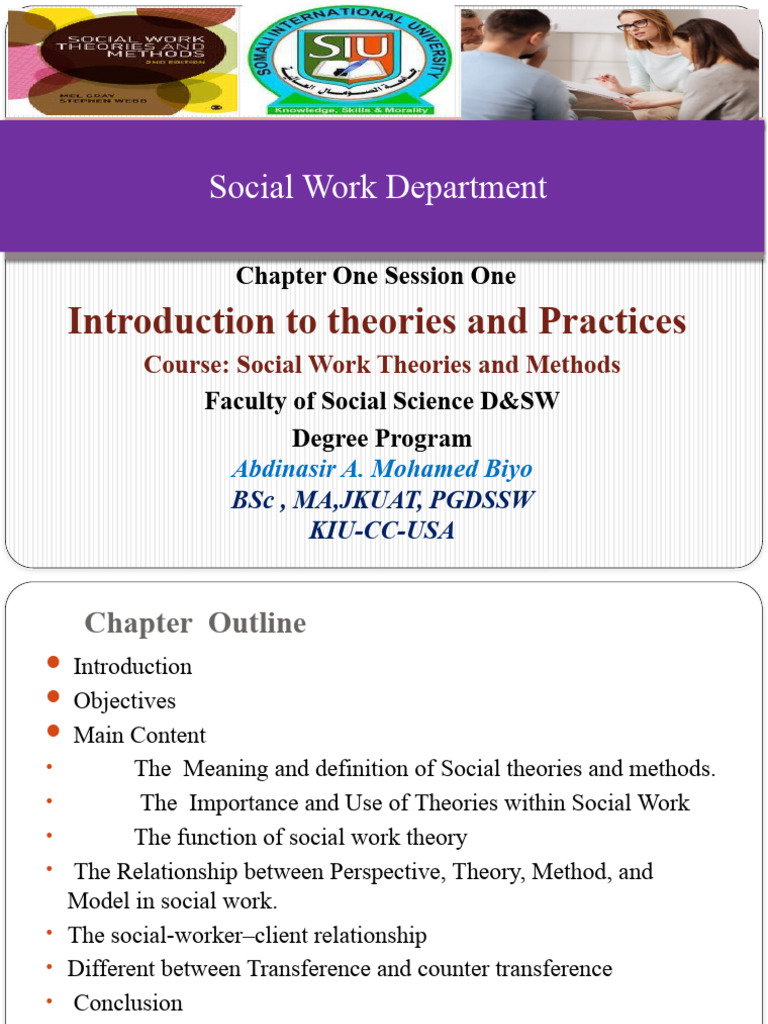 Social Work Theories and Methods Overview | PDF | Theory | Social Work