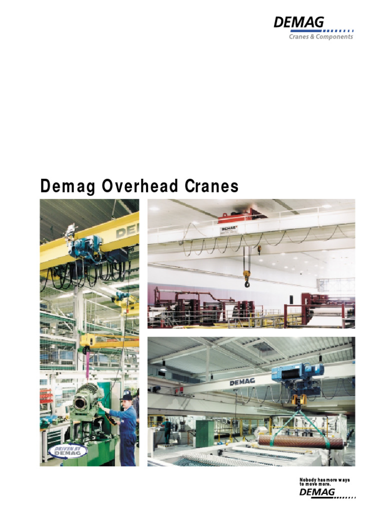 Demag Overhead Crane Solutions | PDF | Crane (Machine) | Electric Motor